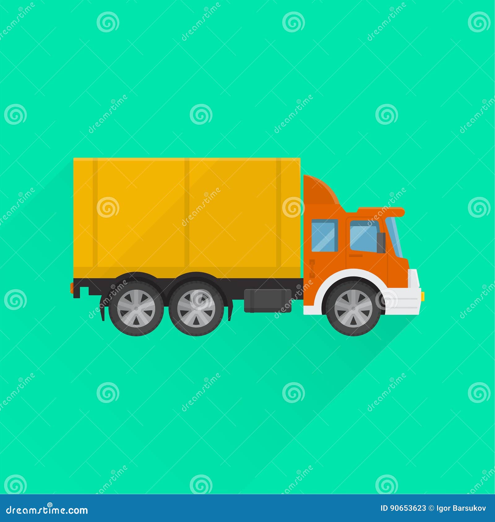 LKW-Zeichen an vektor abbildung. Illustration von ladung - 90653623