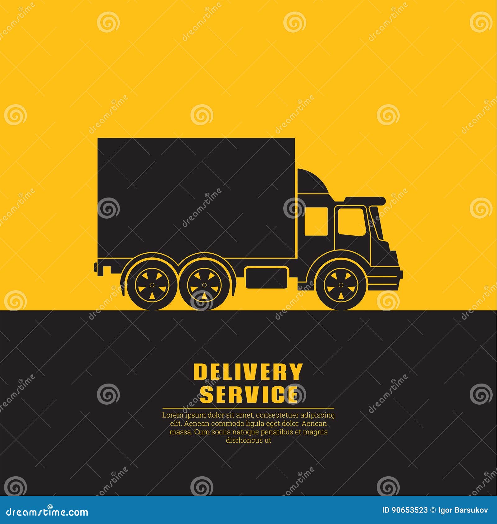 LKW-Zeichen mit vektor abbildung. Illustration von getrennt - 90653523