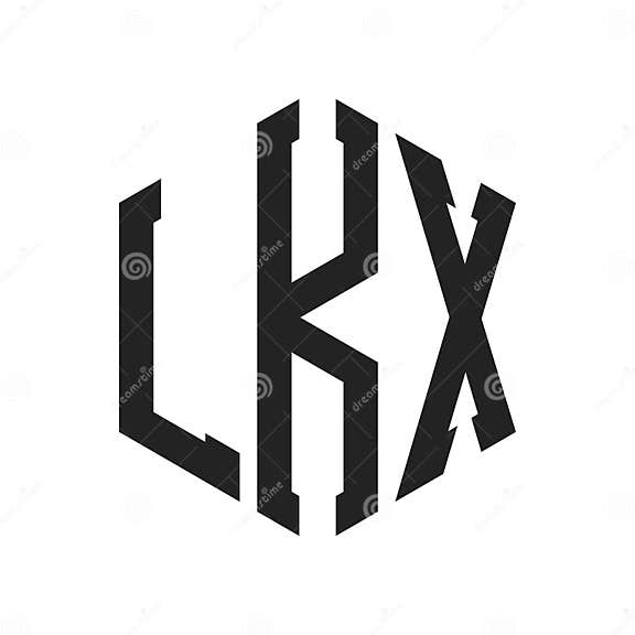 LKX Logo Design. Initial Letter LKX Monogram Logo Using Hexagon Shape ...