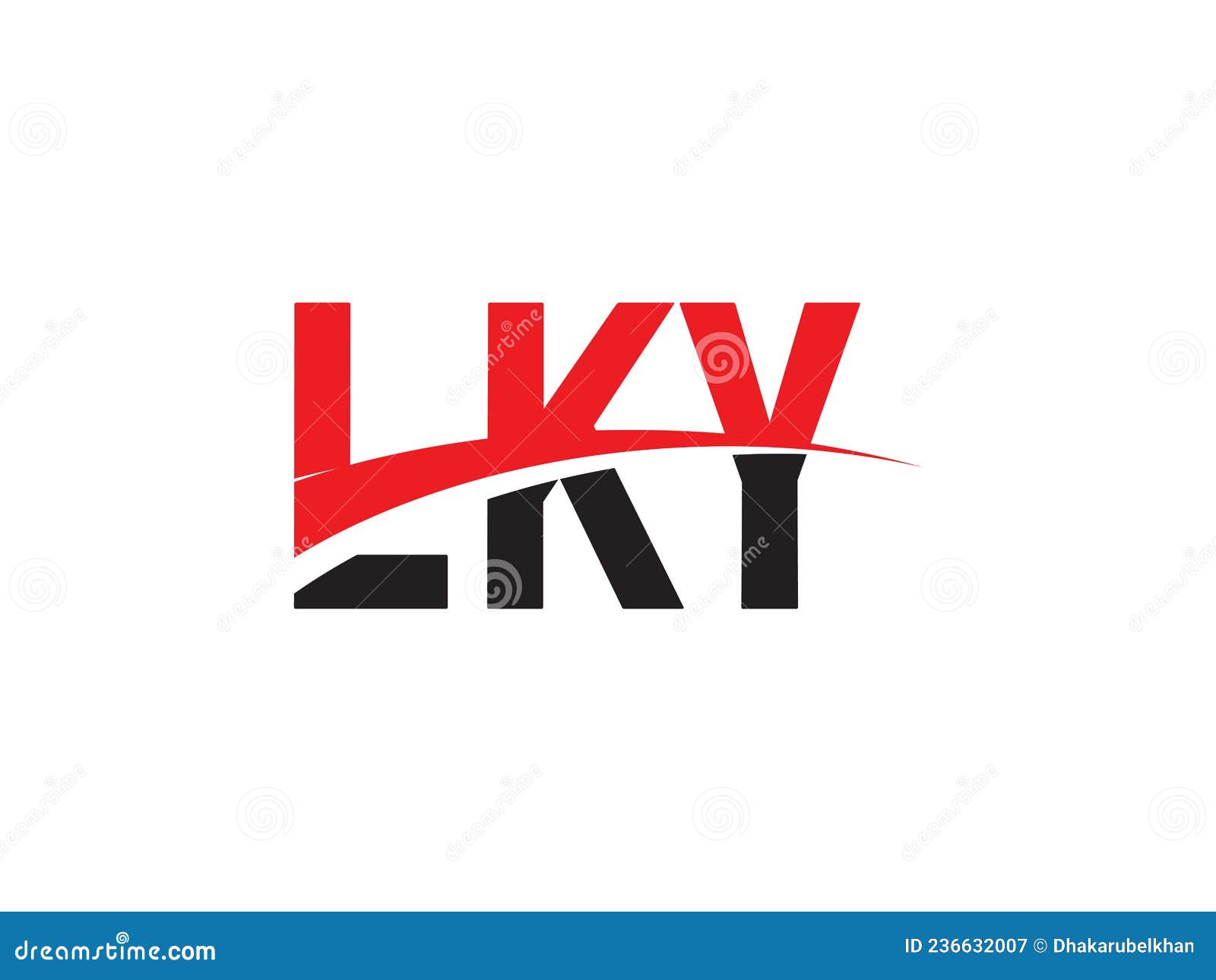 LKY Letter Initial Logo Design Stock Vector - Illustration of mark ...