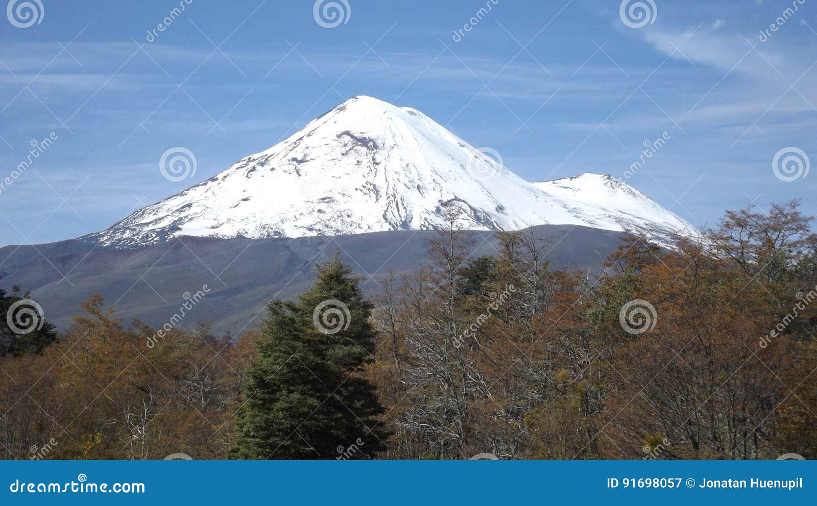 Llaima volcano stock image. Image of andes, cherquenco - 91698057