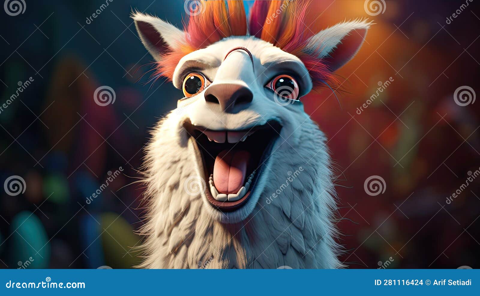 Llama 3d Cartoon Illustration Stock Photo - Image of connect, online ...