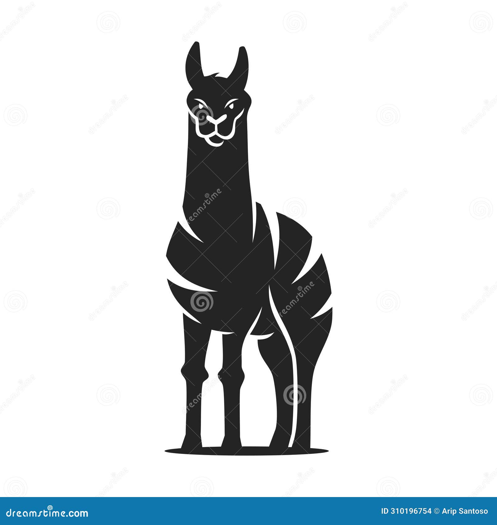Llama Logo Template Isolated. Brand Identity. Icon Abstract Vector ...
