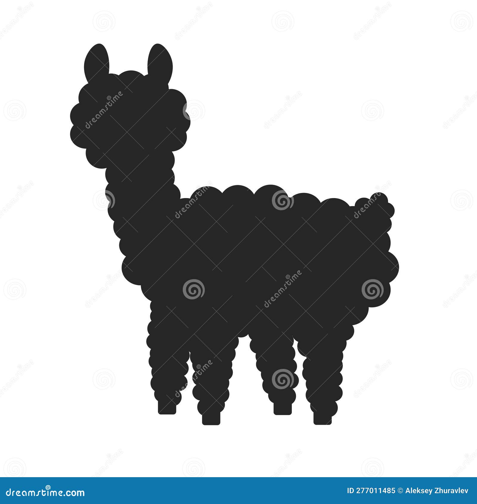 Llama Silhouette Vector. Best Llama Icon Vector Illustration EPS Stock ...