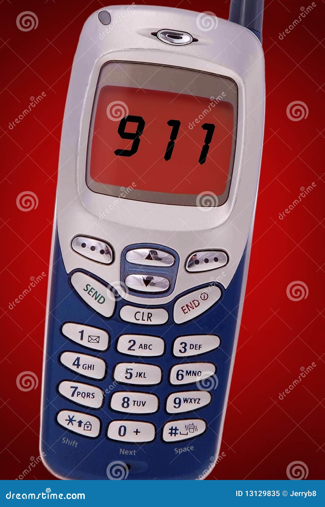 Llamada 911 En El Teléfono Celular Imagen de archivo - Imagen de ...