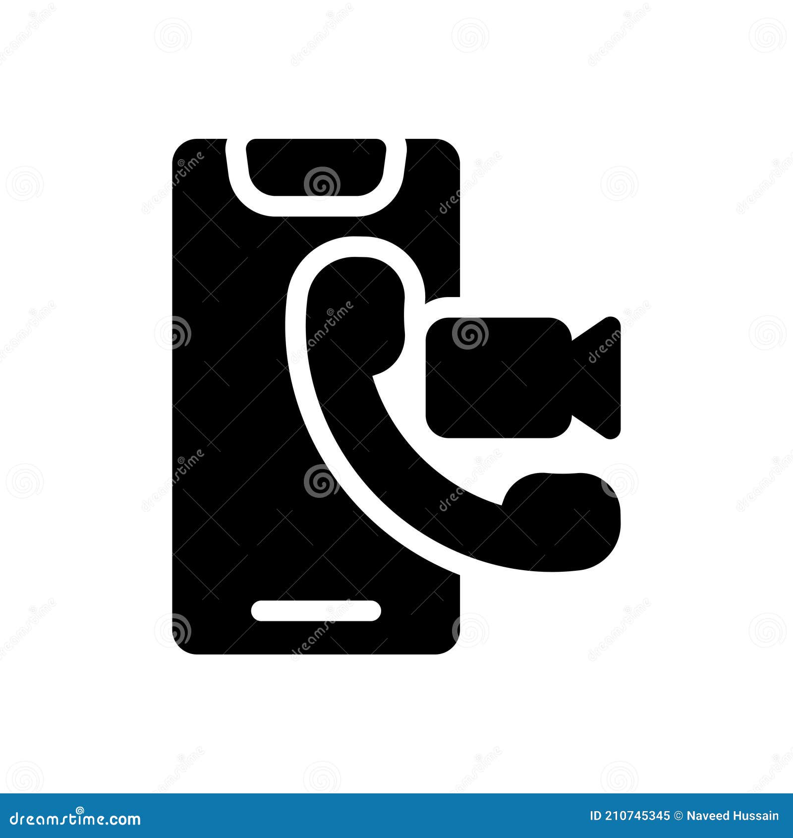 Llamar ilustración del vector. Ilustración de contacto - 210745345