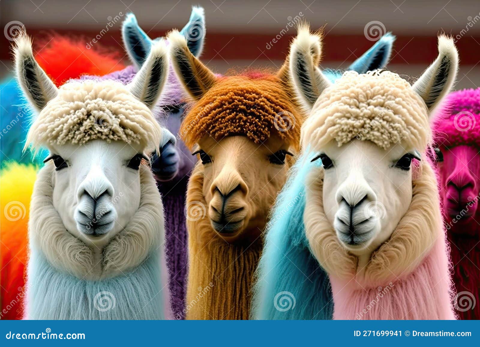 Llamas & X28;alpacas& X29; with Rainbow Manes and Horns are Adorable ...