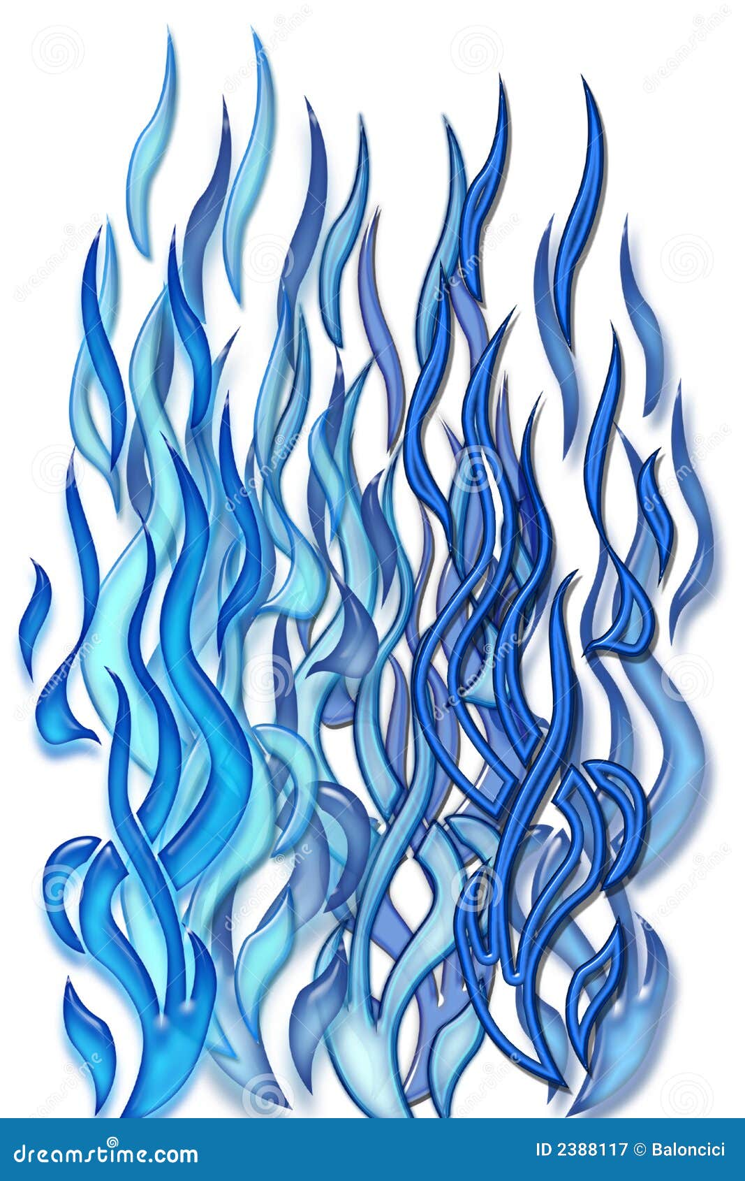 Llamas azules stock de ilustración. Ilustración de extinguidor - 2388117