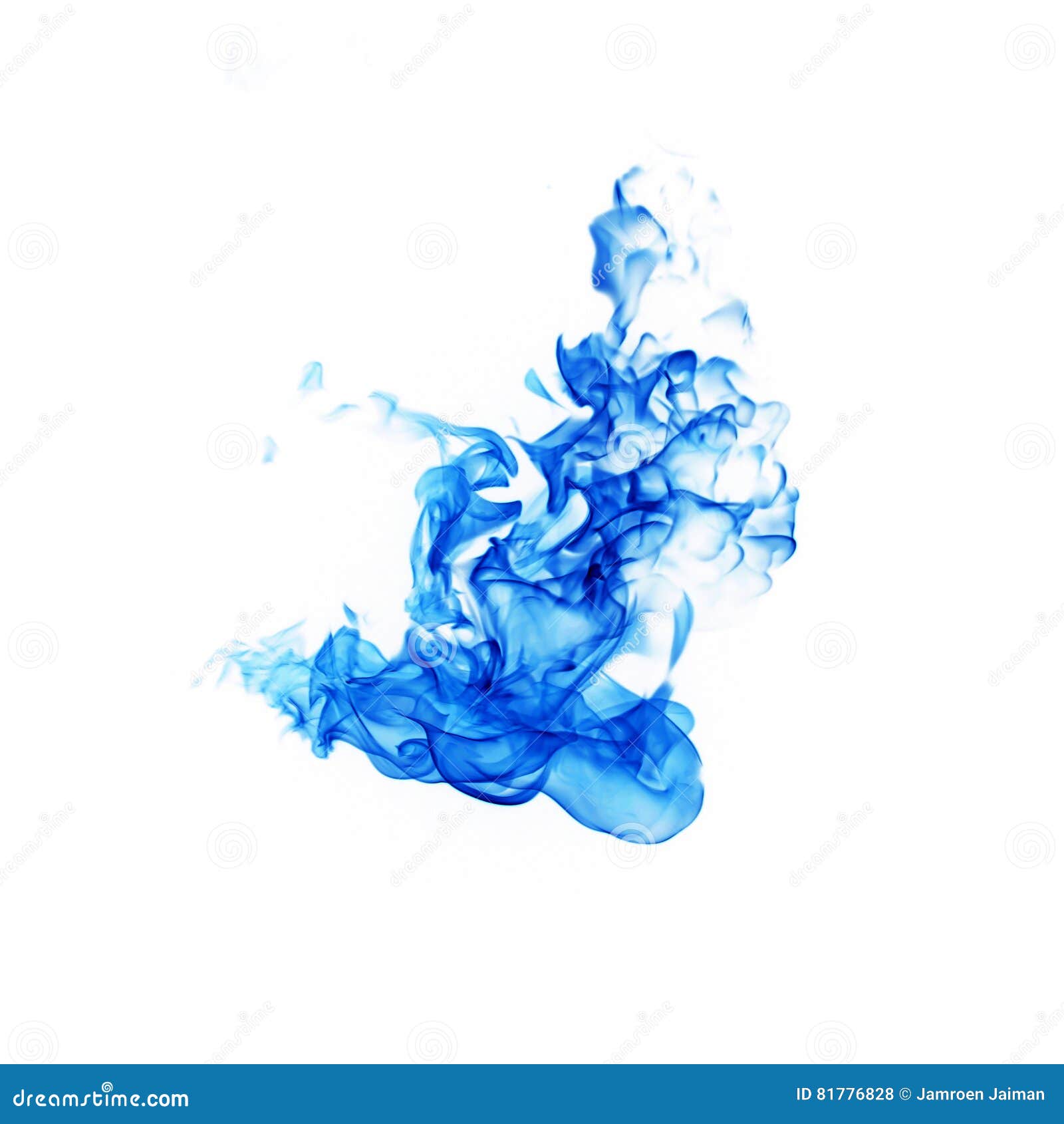 Llamas Azules Aisladas En El Fondo Blanco Foto de archivo - Imagen de ...