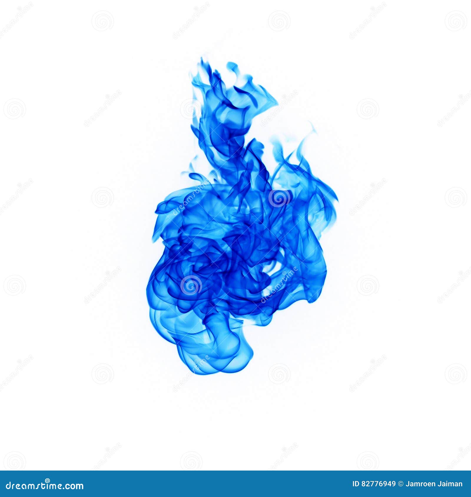 Llamas Azules Aisladas En El Fondo Blanco Imagen de archivo - Imagen de ...