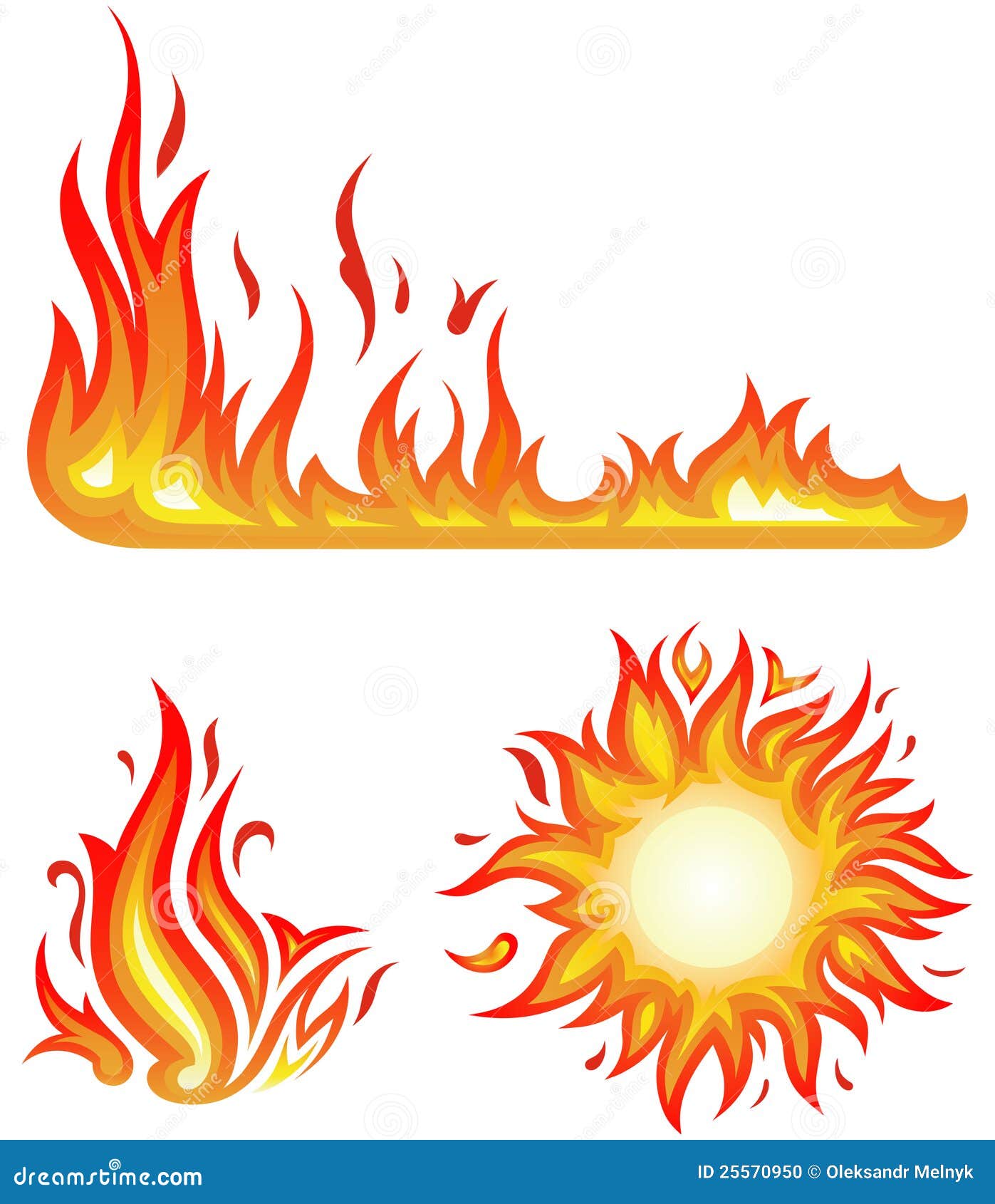 Llamas del fuego - collage ilustración del vector. Ilustración de calor ...