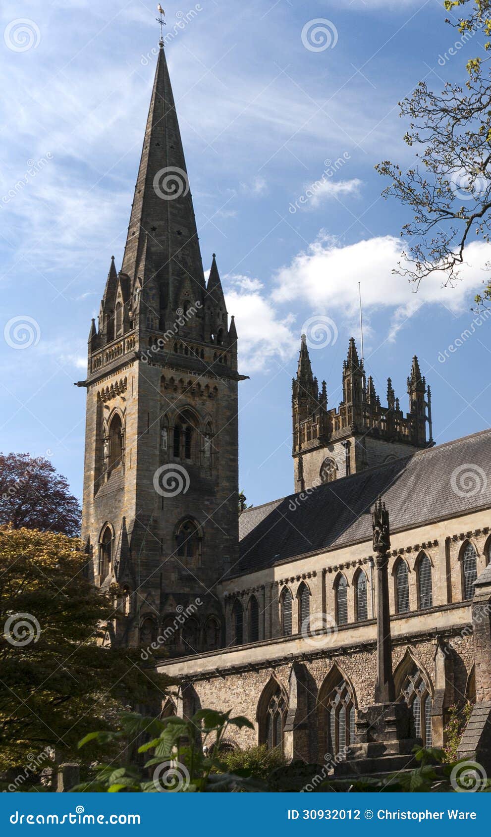 Llandaff Katedra, Walia, UK Zdjęcie Stock - Obraz złożonej z ...