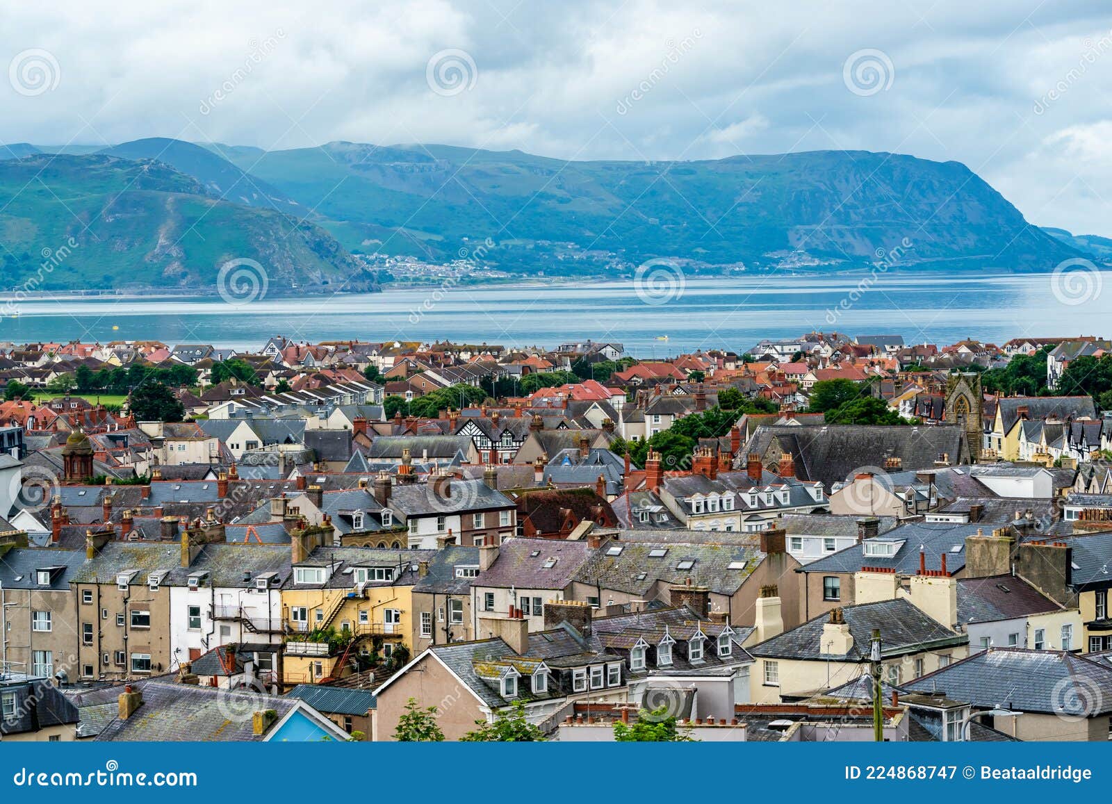 View Of Llandudno Pier And The Little Orme From The Cable Cars On The ...