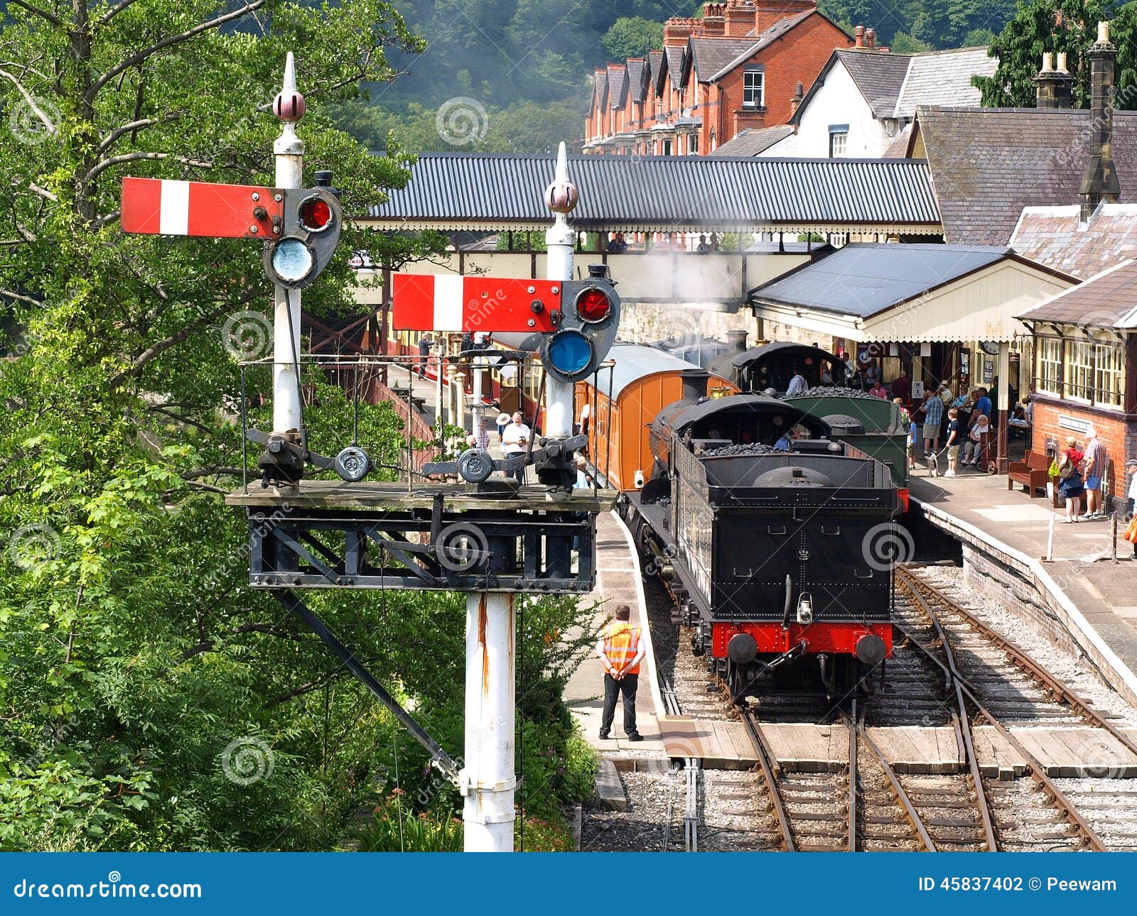 View of Llangollen Railway Station Editorial Photography - Image of ...
