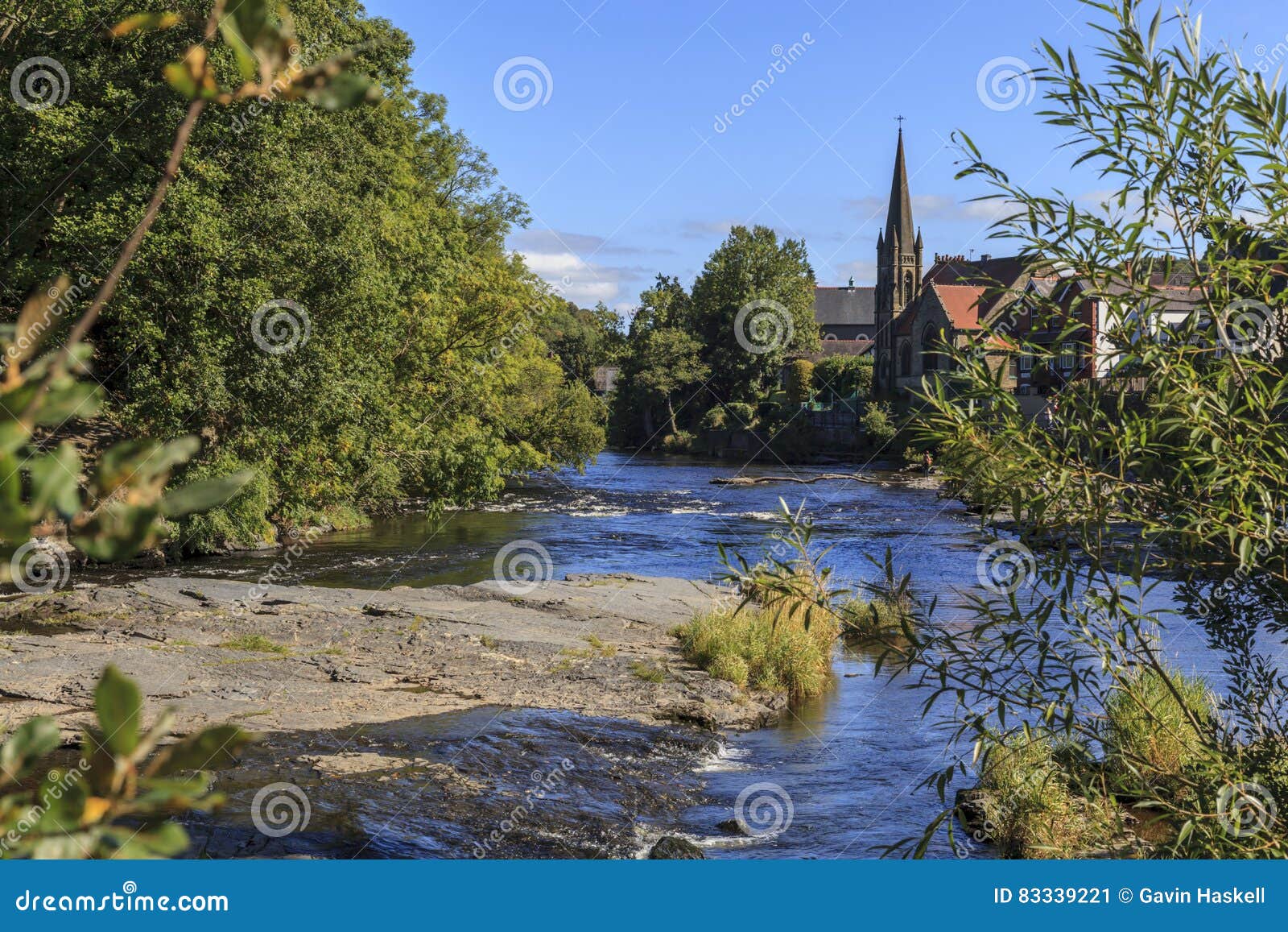 Llangollen and the River Dee Editorial Photo - Image of united ...