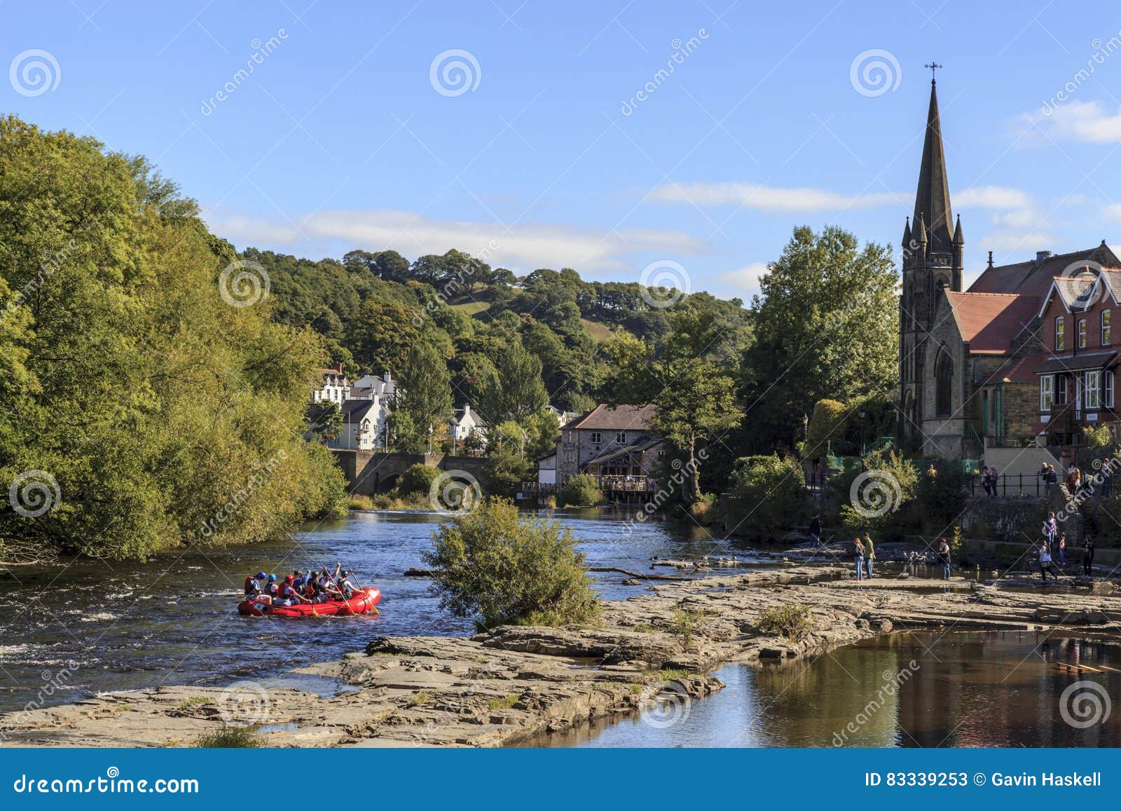 Llangollen and the River Dee Editorial Stock Photo - Image of kingdom ...