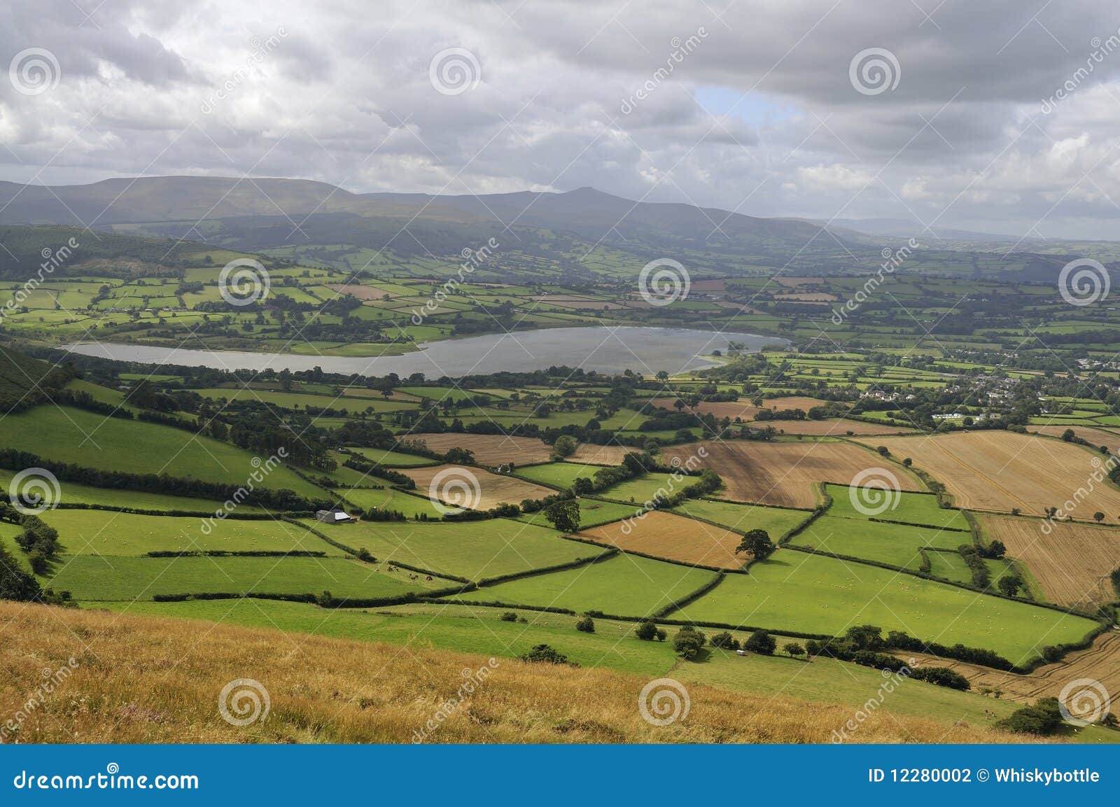 Llangorse Lake stock photo. Image of llangors, pastoral - 12280002