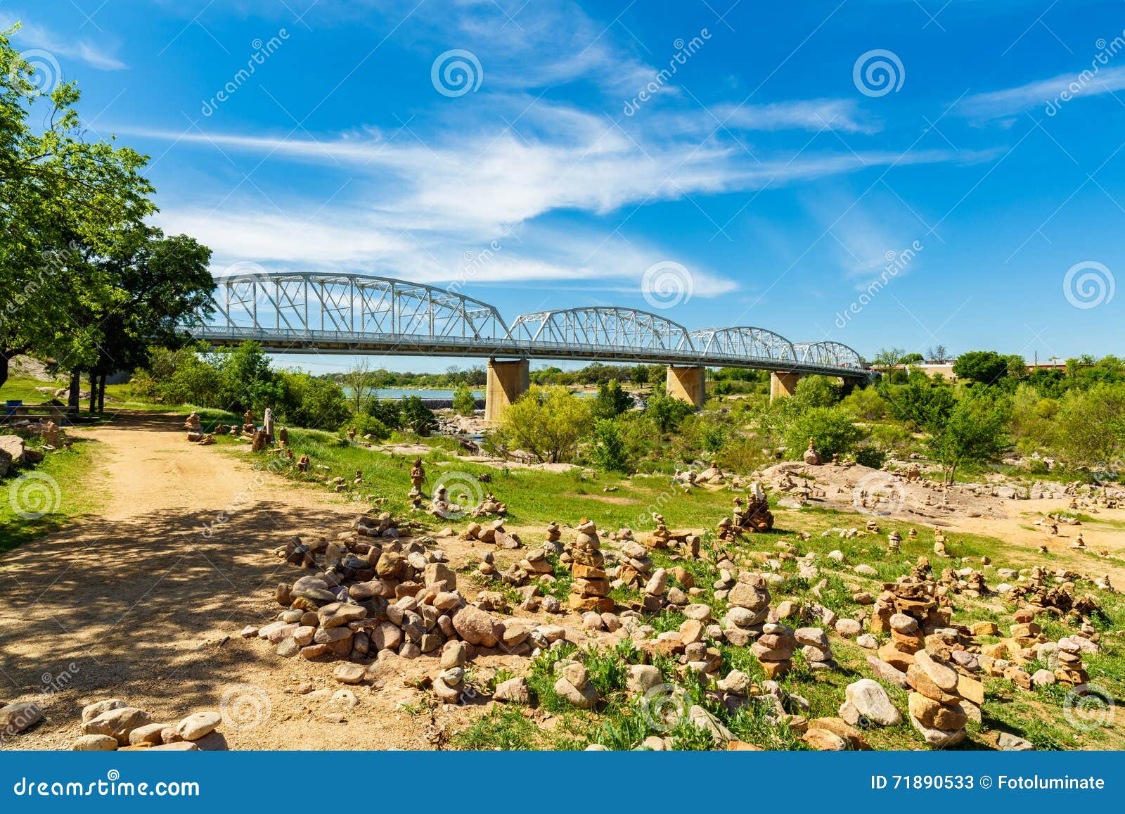 Llano Texas Bridge stock image. Image of river, scenic - 71890533
