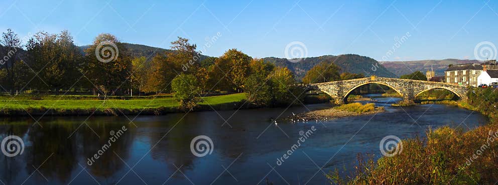 Llanrwst Bridge Wales stock image. Image of outdoors, rural - 3446261