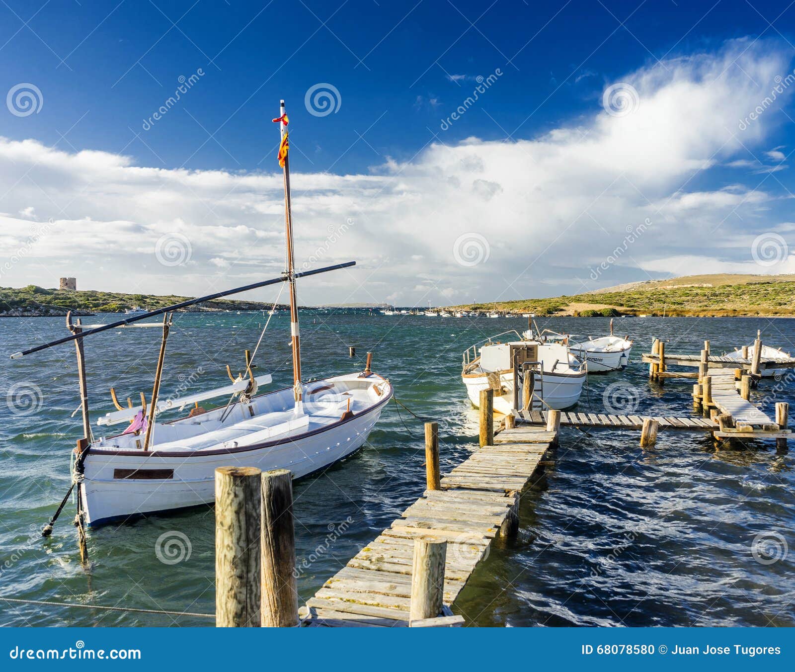 Llaut on wooden dock stock photo. Image of european, scene - 68078580