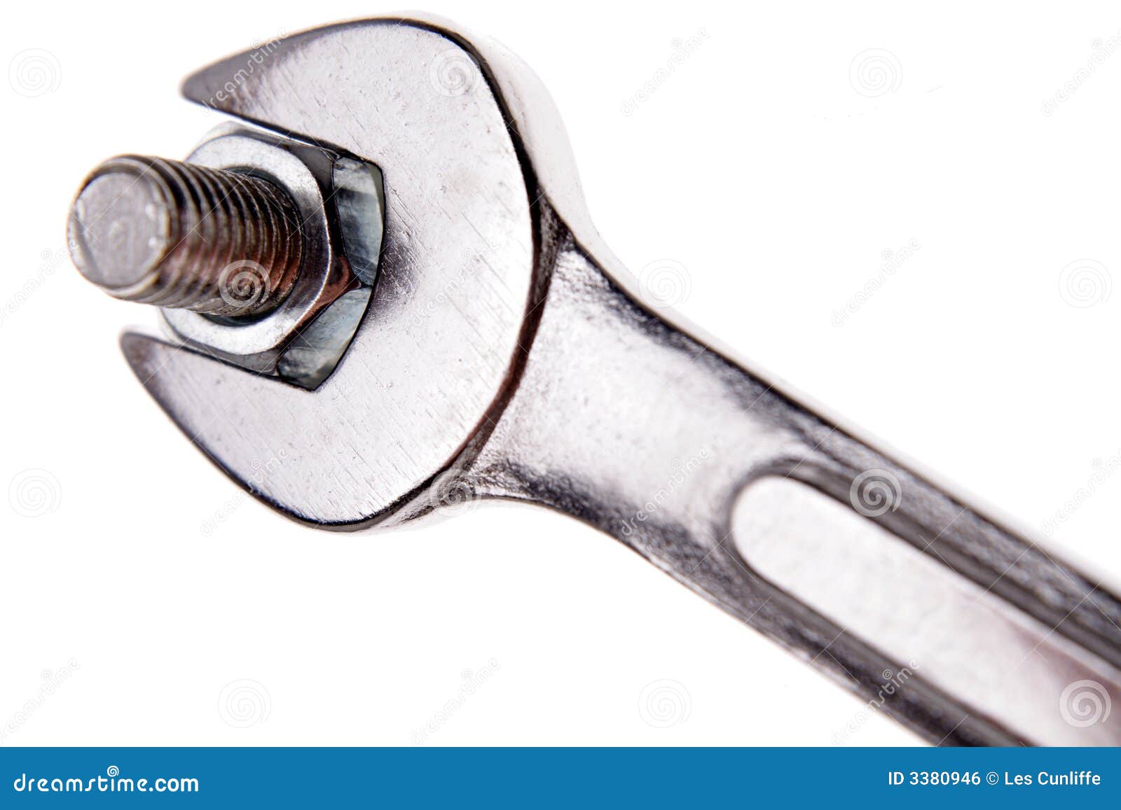 Llave inglesa y tuerca foto de archivo. Imagen de fuentes - 3380946