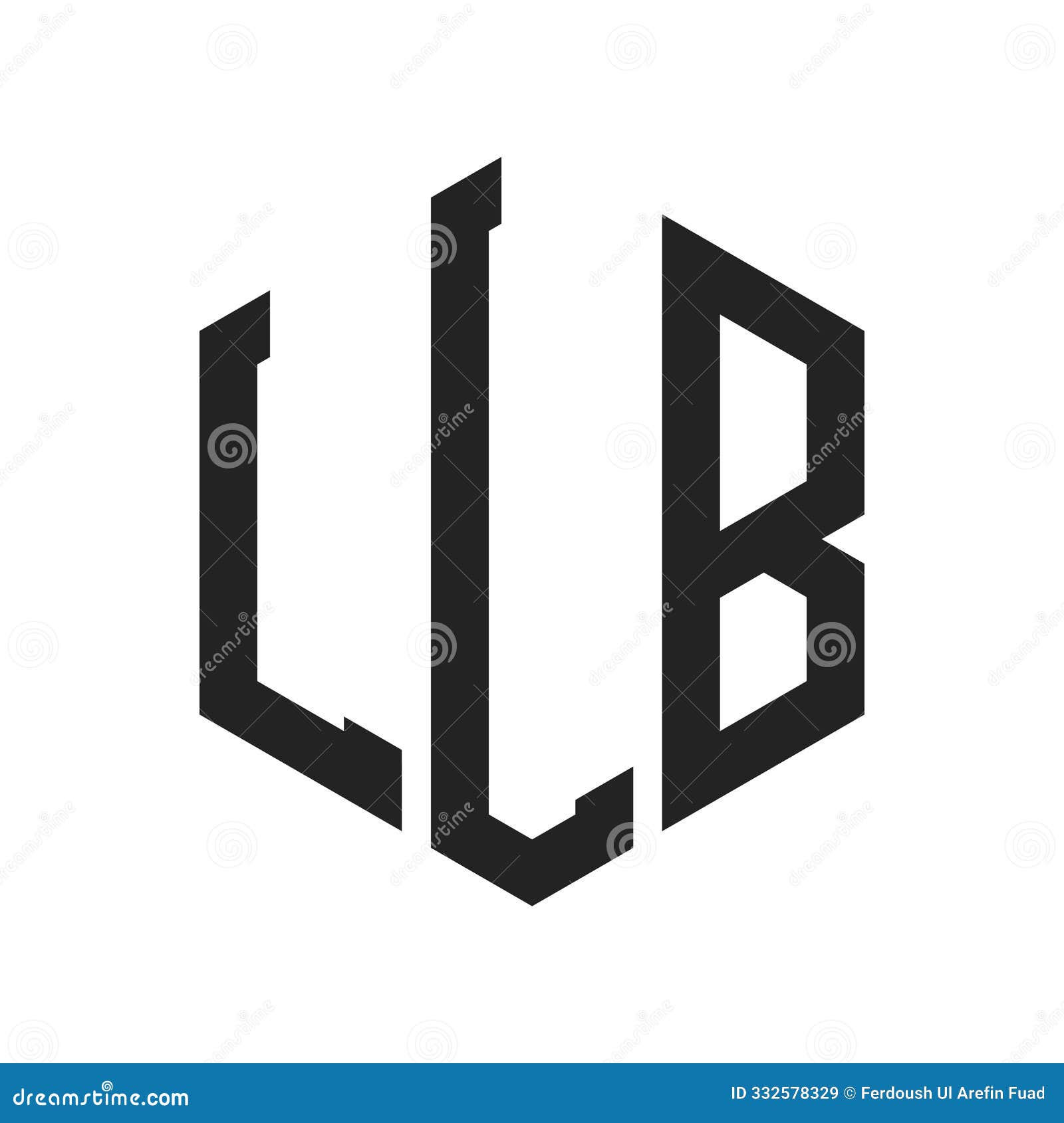LLB Logo Design. Initial Letter LLB Monogram Logo Using Hexagon Shape ...