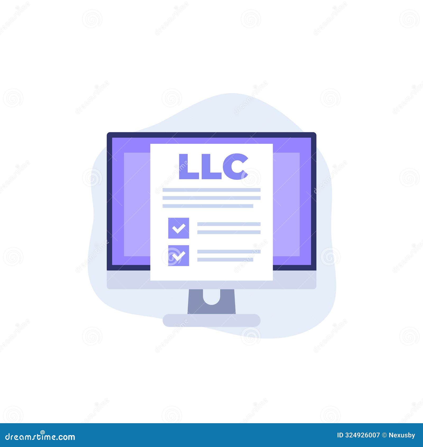 LLC, Limited Liability Company Registration Vector Stock Illustration ...