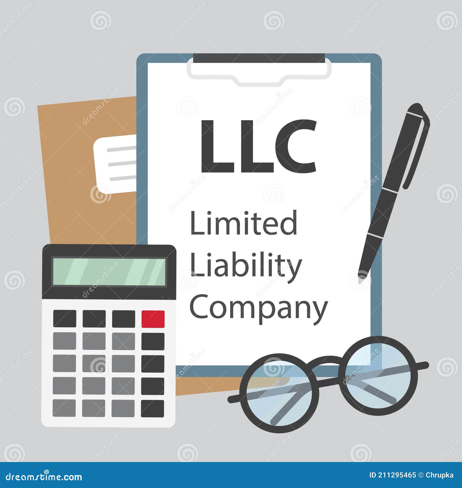 LLC Limited Liability Company Written in Clipboard Stock Vector ... LLC Limited Liability Company Written in Clipboard Stock Vector ...