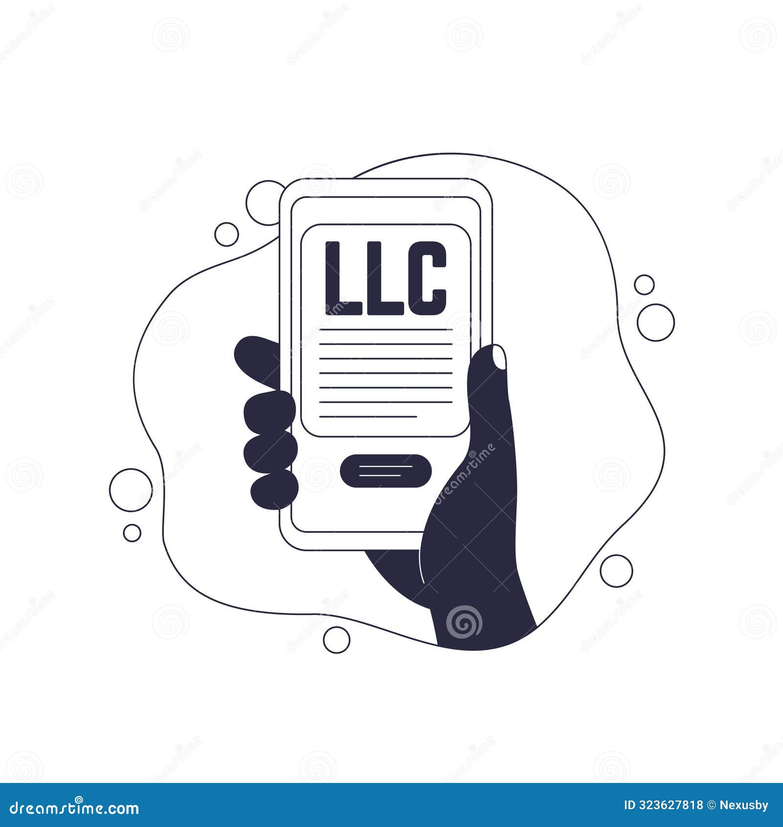 LLC Online Registration, Limited Liability Company Stock Vector ...