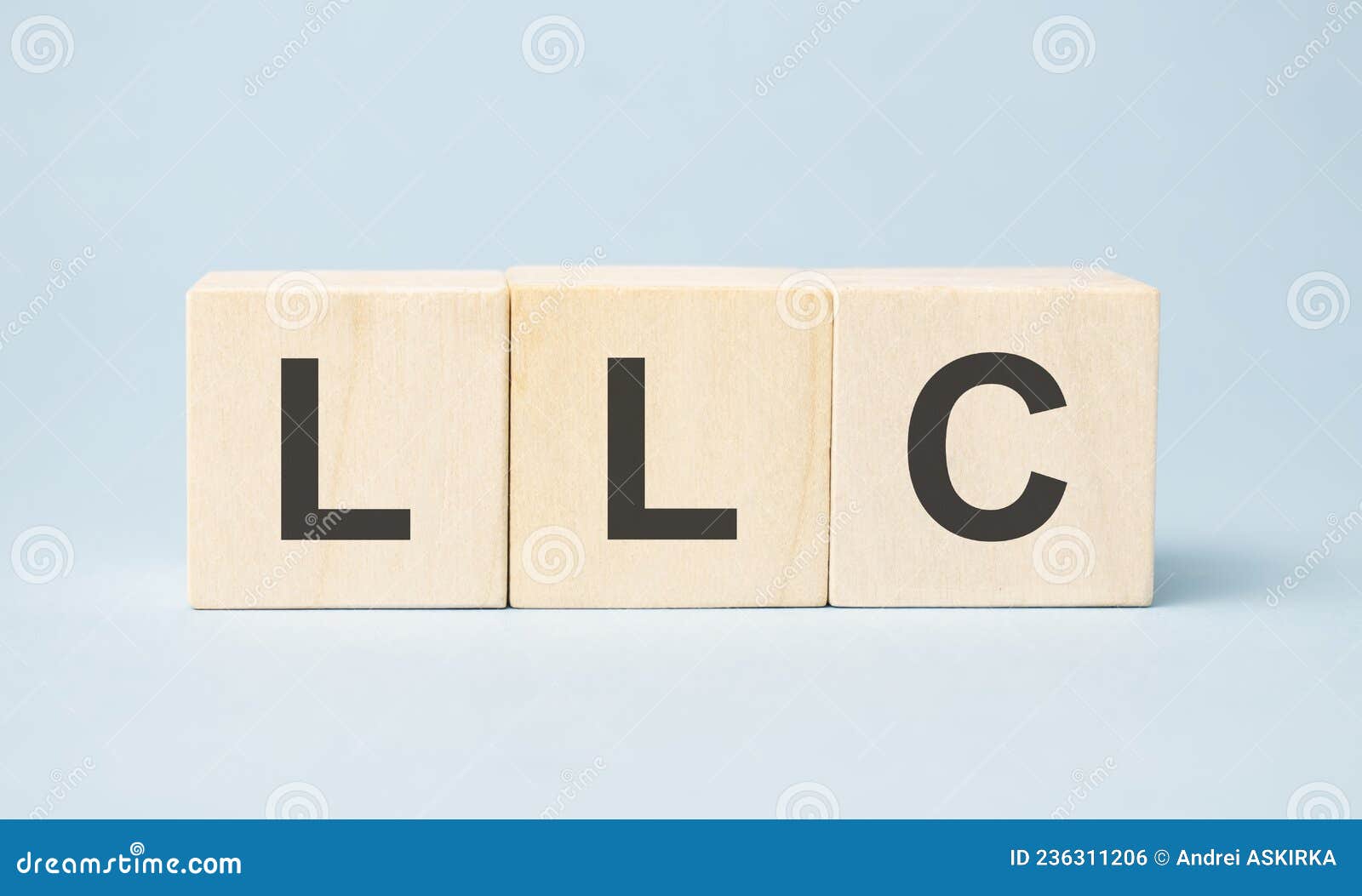 LLC Word Written on Wooden Cubes with Copy Space Stock Photo - Image of ...