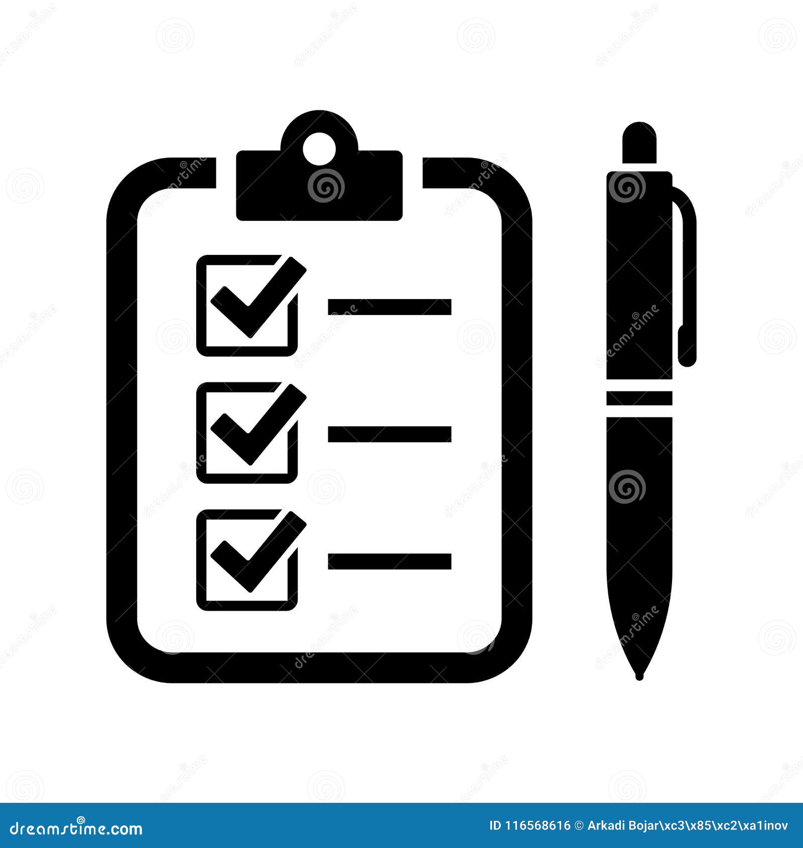 Llene El Icono Del Vector Del Formulario Ilustración del Vector ...