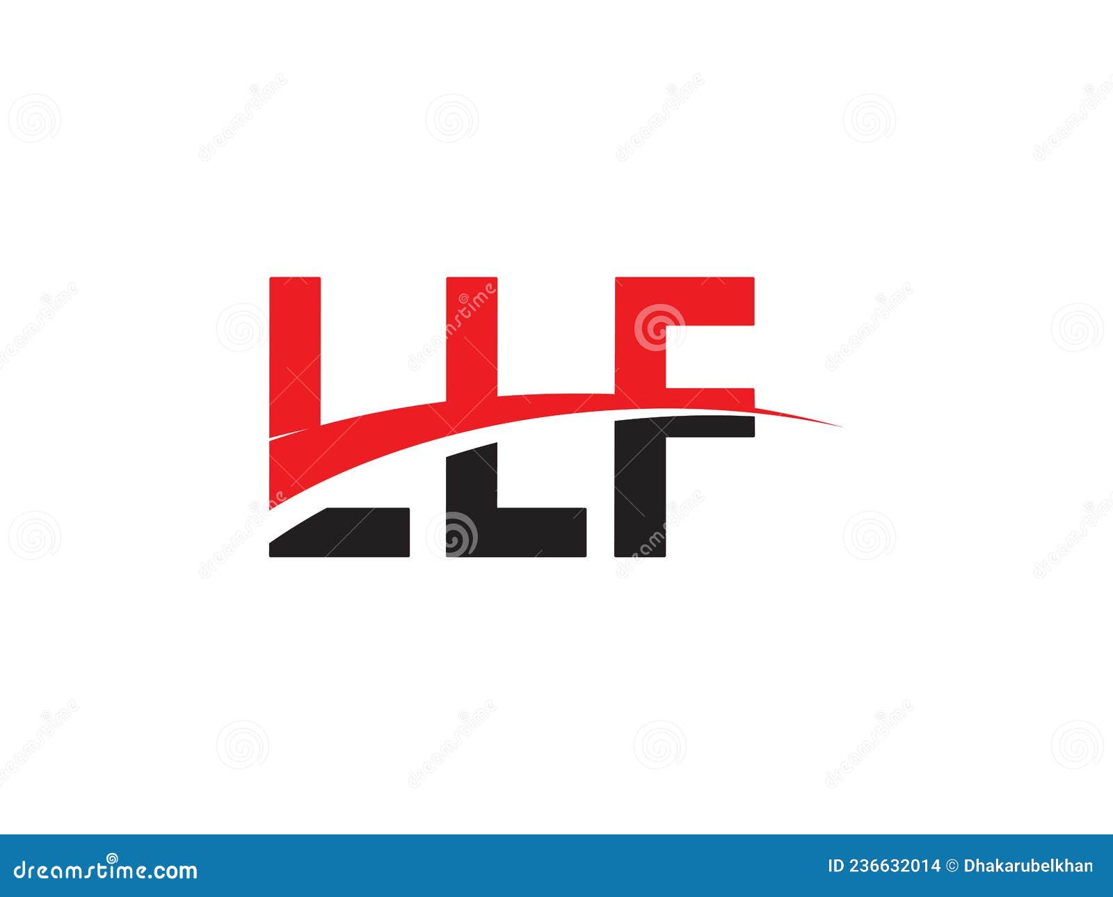 LLF Letter Initial Logo Design Stock Vector - Illustration of logo ...