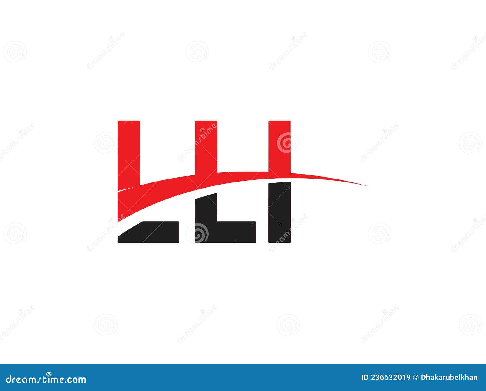 LLI Letter Initial Logo Design Stock Vector - Illustration of mark ...