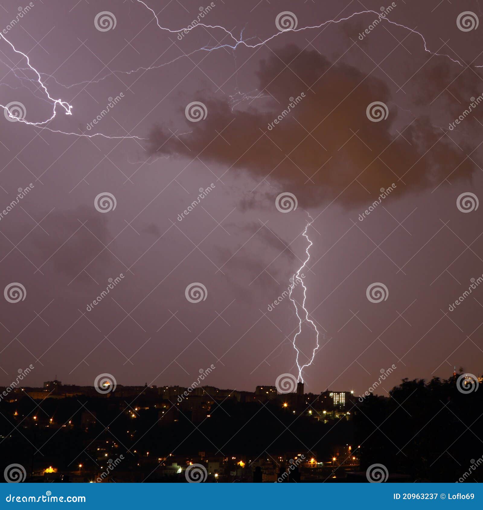 Llightning stock image. Image of thunderstorm, environmental - 20963237