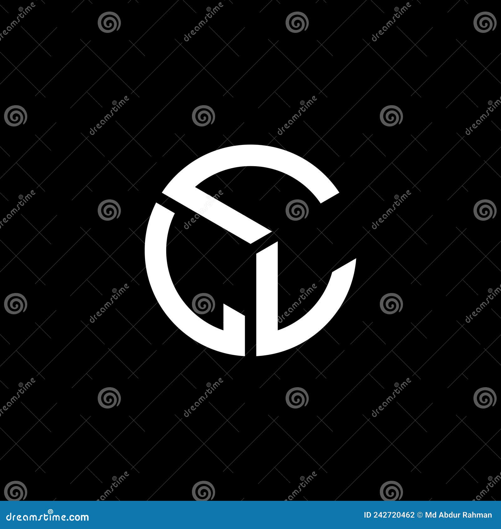 LLL Letter Logo Design on Black Background. LLL Creative Initials ...