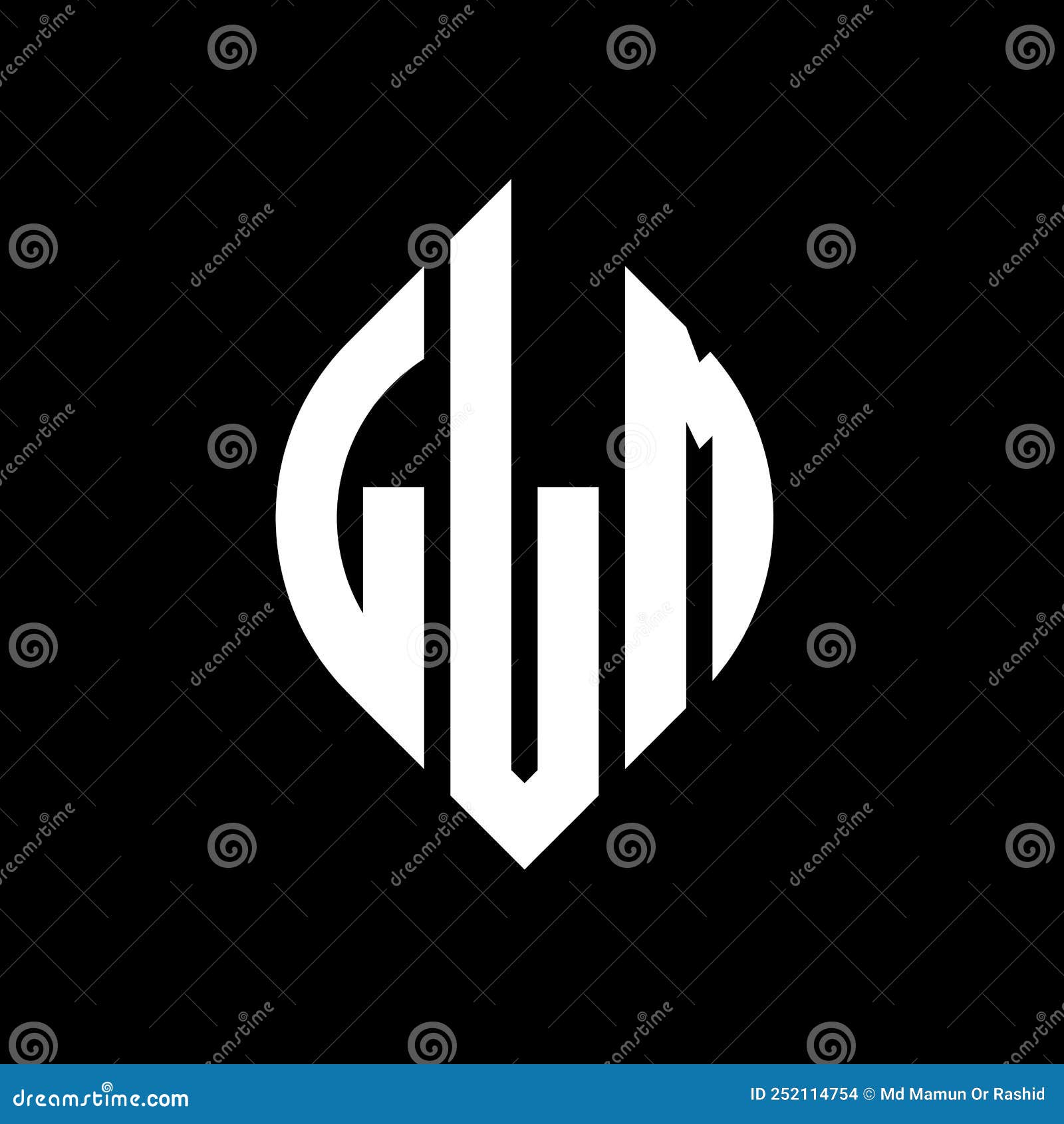 LLM Circle Letter Logo Design with Circle and Ellipse Shape. LLM ...