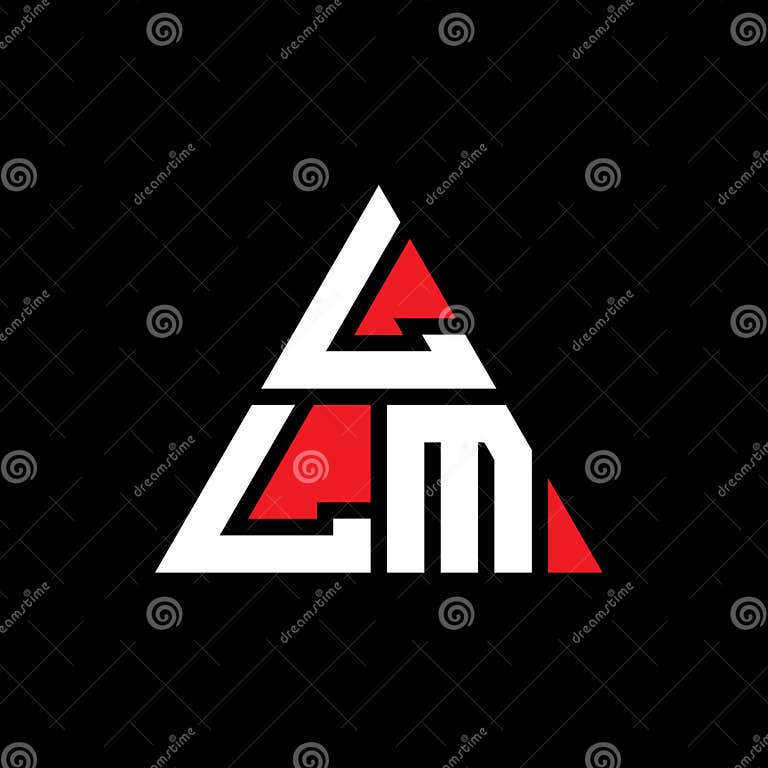 LLM Triangle Letter Logo Design with Triangle Shape. LLM Triangle Logo ...
