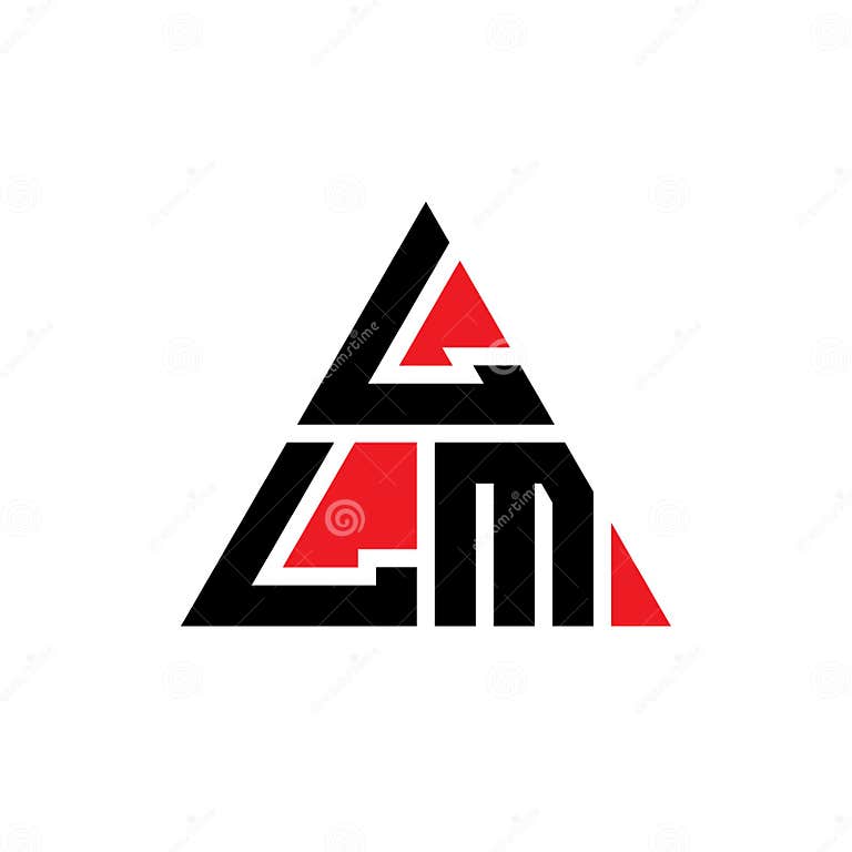 LLM Triangle Letter Logo Design with Triangle Shape. LLM Triangle Logo ...