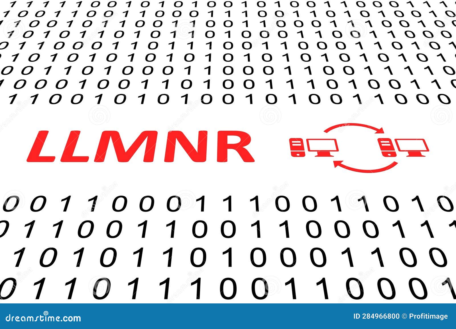 LLMNR Concept Binary Code 3d Stock Illustration - Illustration of ...