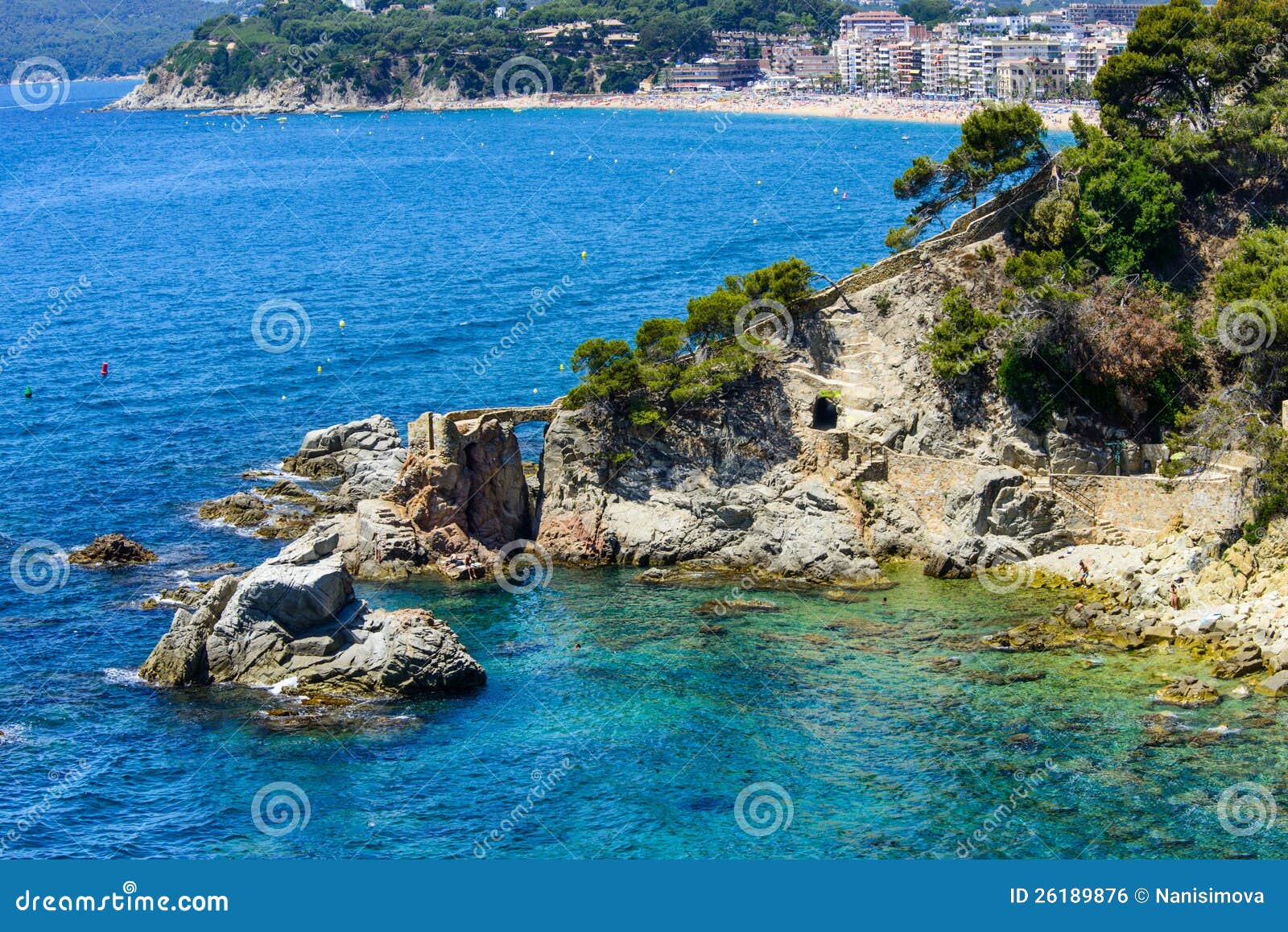 Lloret de mar stock photo. Image of costa, exotic, city - 26189876