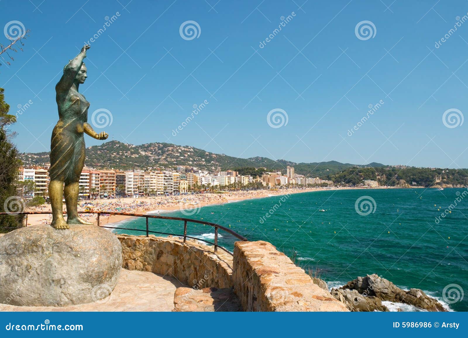 Lloret De Mar stock photo. Image of lloret, scene, figure - 5986986