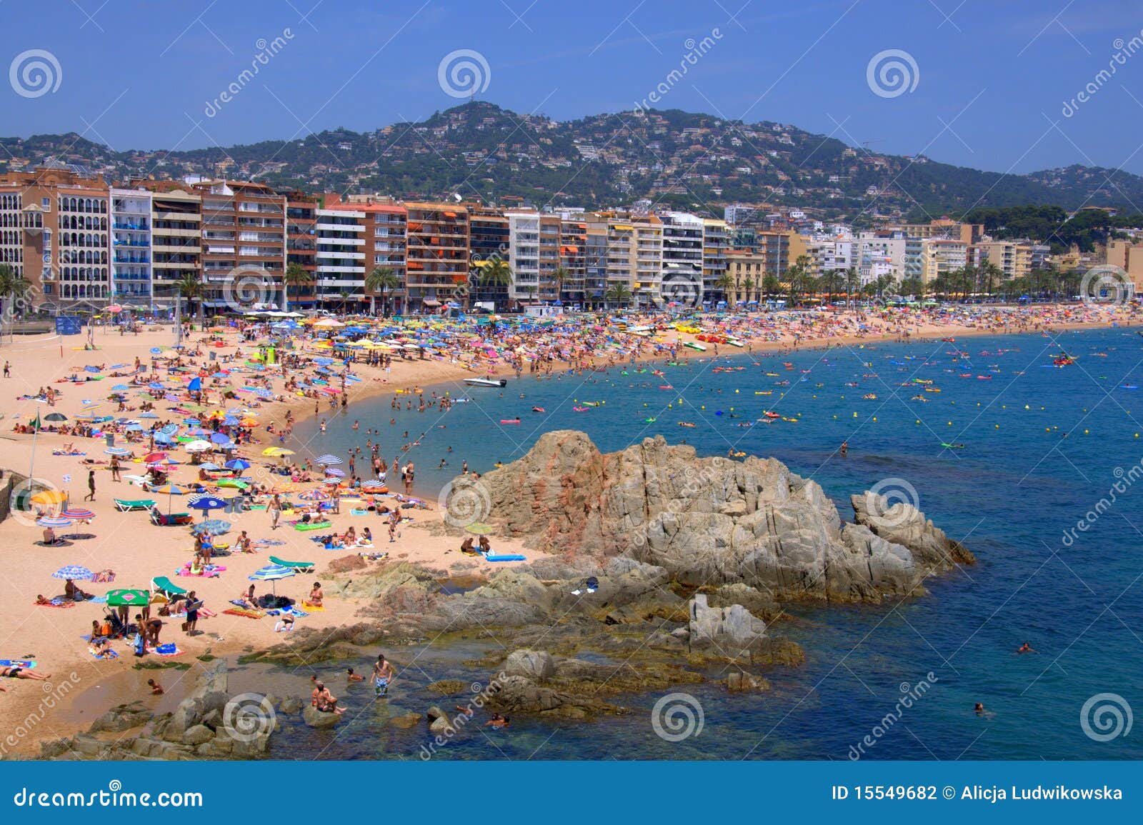 Lloret De Mar Beach ,costa Brava Editorial Photography - Image of coast ...