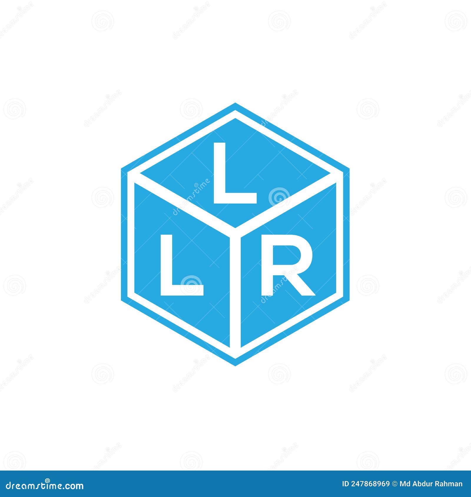 LLR Letter Logo Design on Black Background. LLR Creative Initials ...