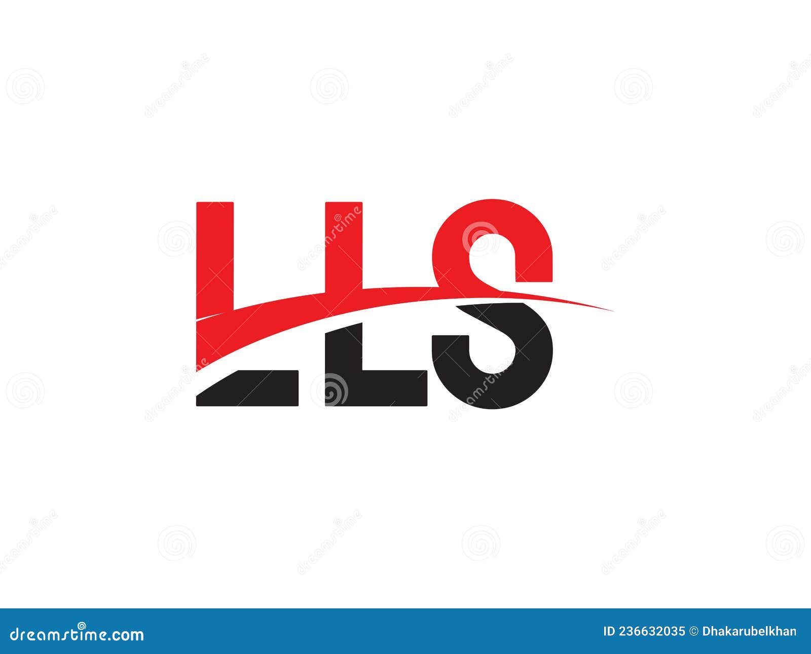 LLS Letter Initial Logo Design Stock Vector - Illustration of emblem ...
