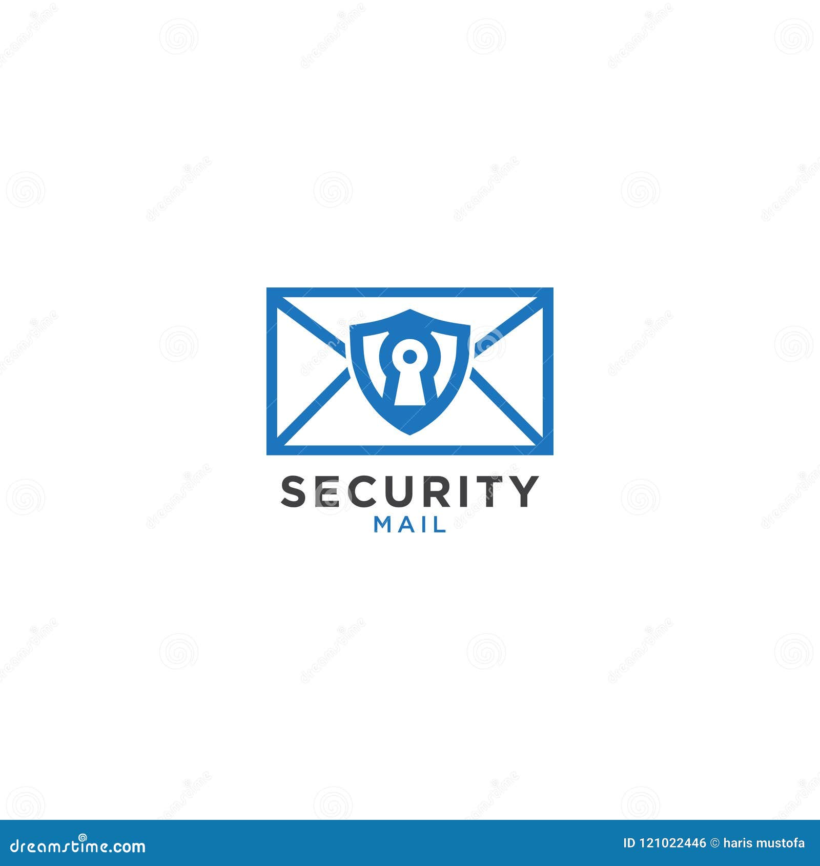 Security Mail Graphic Design Template Stock Vector - Illustration of ...