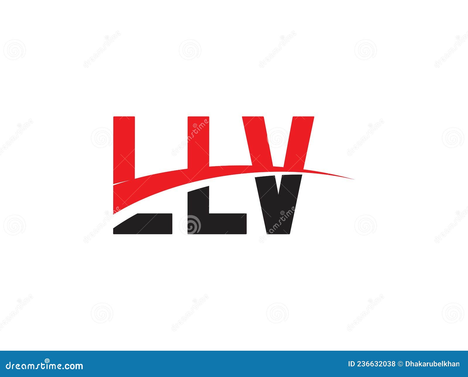 LLV Letter Initial Logo Design Stock Vector - Illustration of creative ...