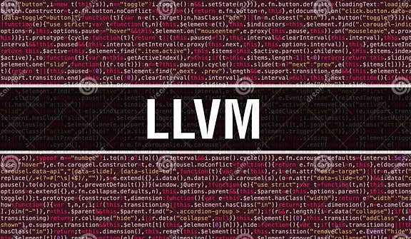 LLVM Text Written on Programming Code Abstract Technology Background of ...