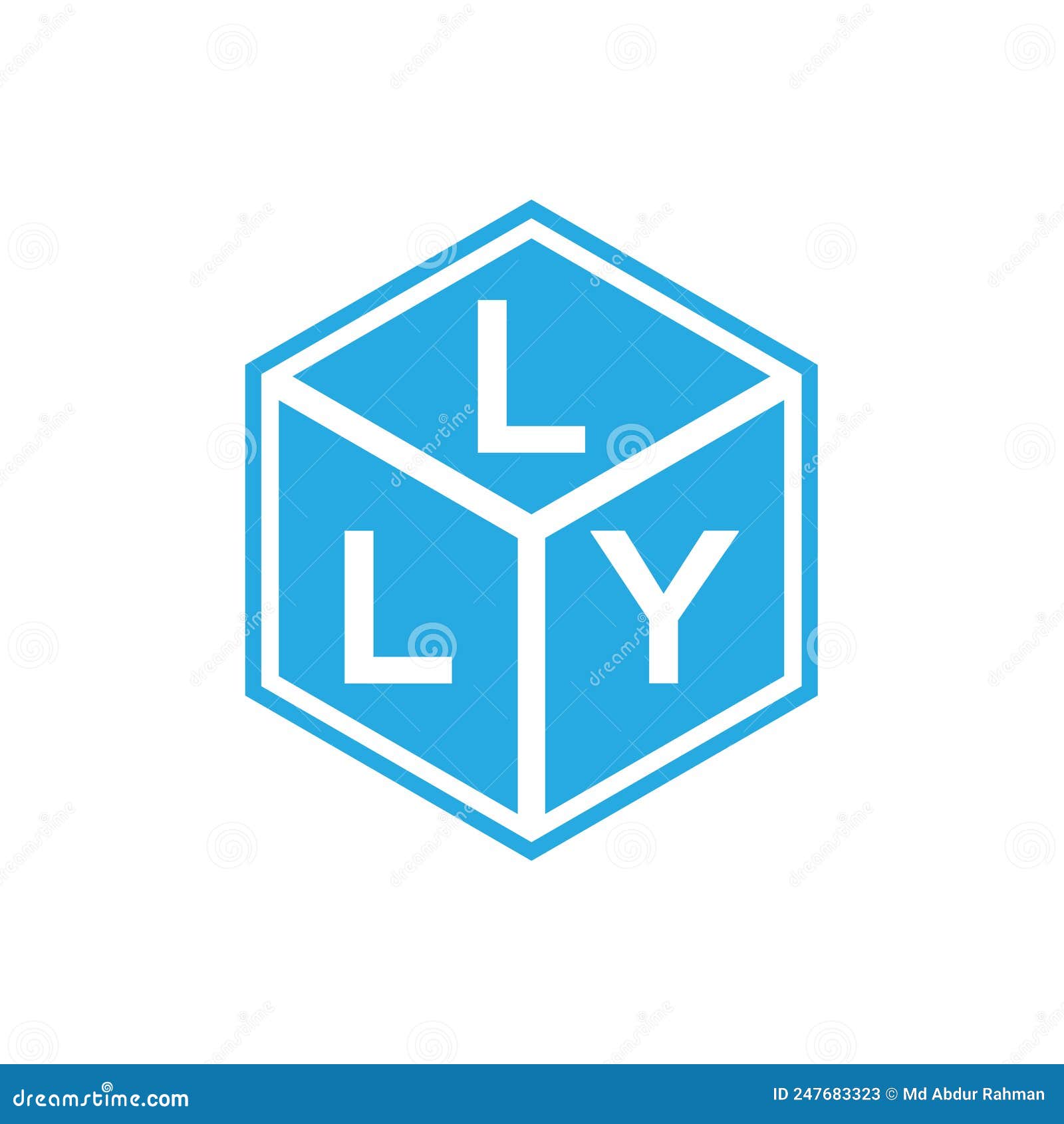 LLY Letter Logo Design On Black Background. LLY Creative Initials ...