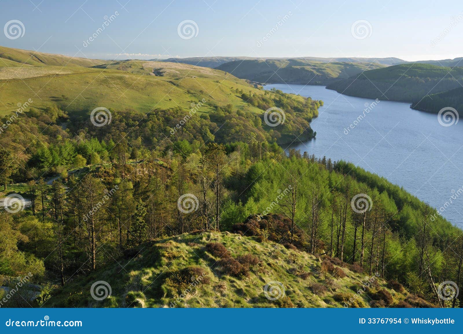 Llyn Brianne reservoir stock photo. Image of moorland - 33767954
