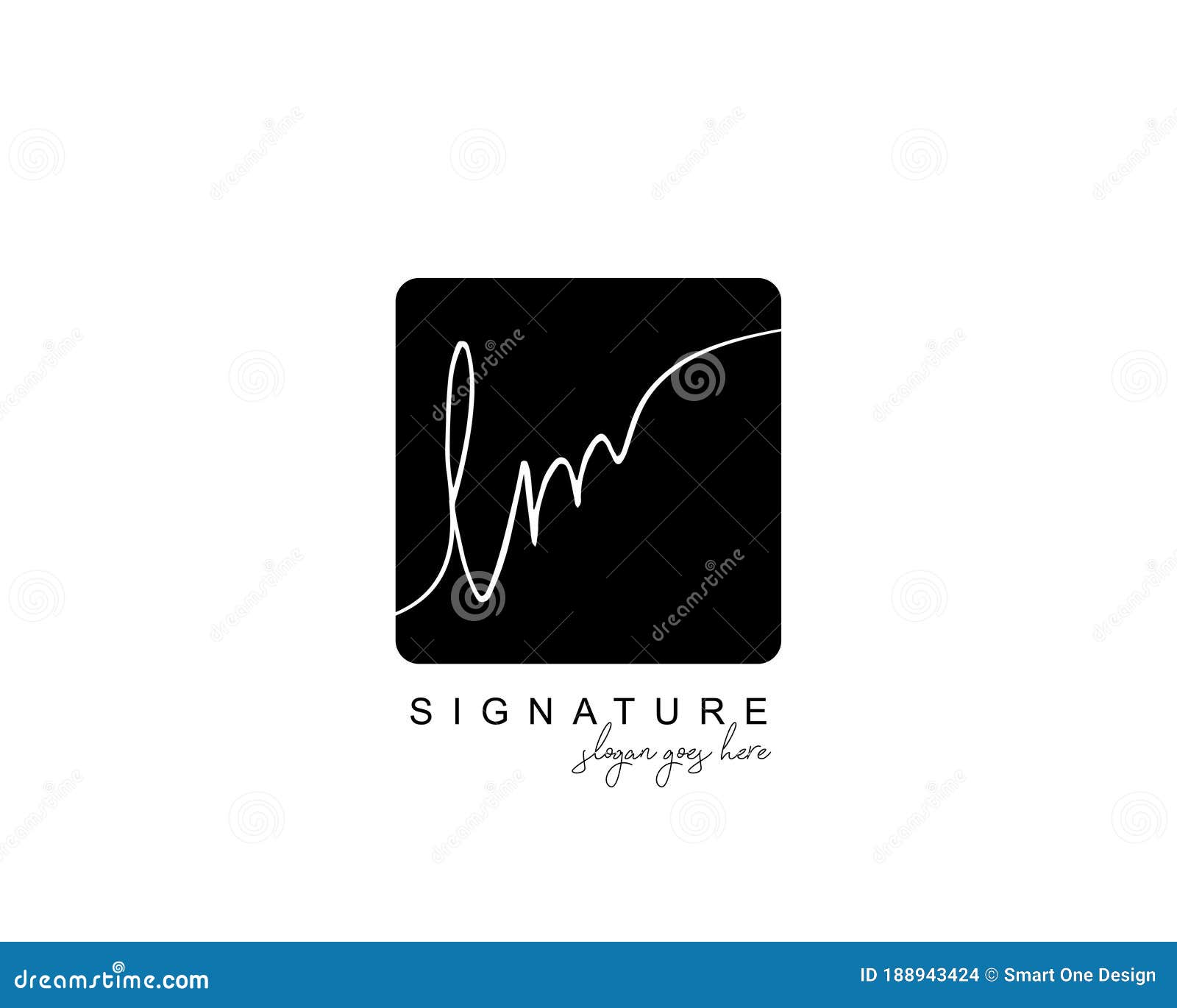 Initial LM Signature Logo Template Vector Stock Vector - Illustration ...